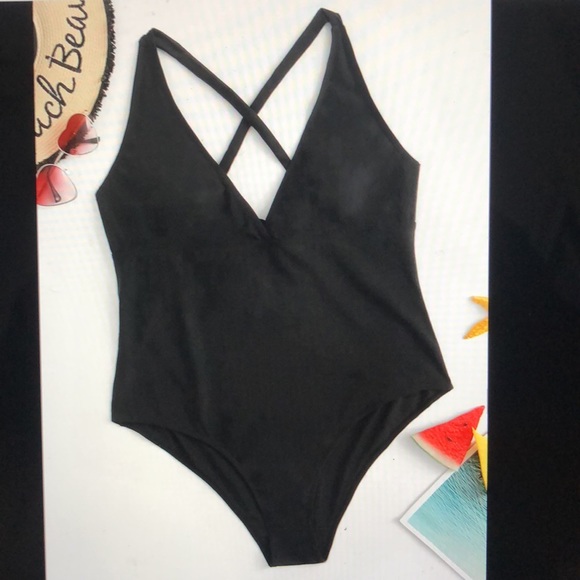Swim | Criss Cross Low Back Bathing Suit | Poshmark